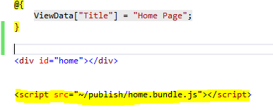 Setting up hybrid structure of MVC and ReactJS